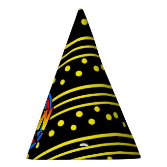 Pow Pop Art Cartoon Superpower Birthday Hat | Zazzle