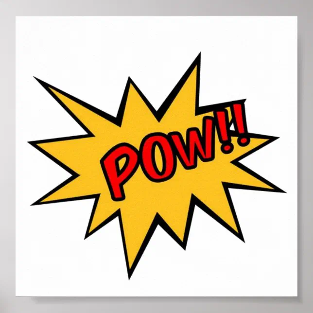 POW!! Poster | Zazzle