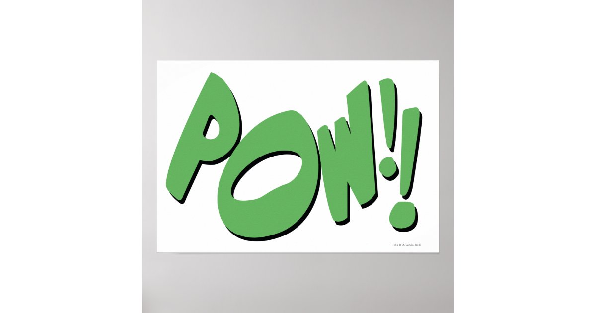 POW!! POSTER | Zazzle