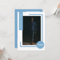 Powder Blue Photo Modern Photo Graduation Invite | Zazzle