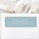 Powder Blue | Simple Elegant Text Label | Zazzle
