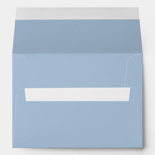 Powder Blue Simple Minimalist Typography Envelope | Zazzle