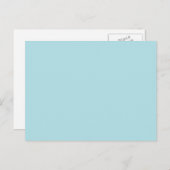 Powder Blue Solid Color Design (B0E0E6) Template Postcard | Zazzle