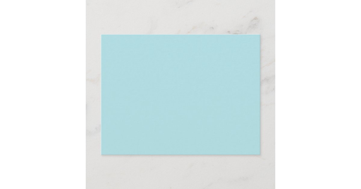 Powder Blue Solid Color Design (B0E0E6) Template Postcard | Zazzle