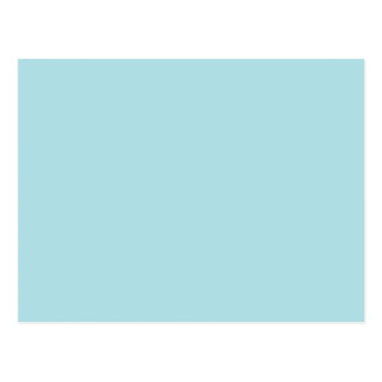 Powder Blue Solid Color Design (B0E0E6) Template Postcard | Zazzle.com