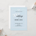 Powder Blue Wedding Invitation | Zazzle