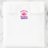 Powder Puff Football Seniors Classic Round Sticker | Zazzle