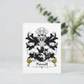 Powell Family Crest Postcard | Zazzle