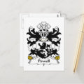 Powell Family Crest Postcard | Zazzle