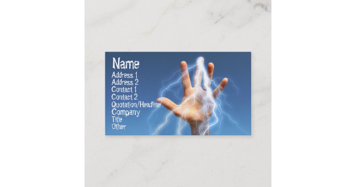 Power! Business Cards | Zazzle