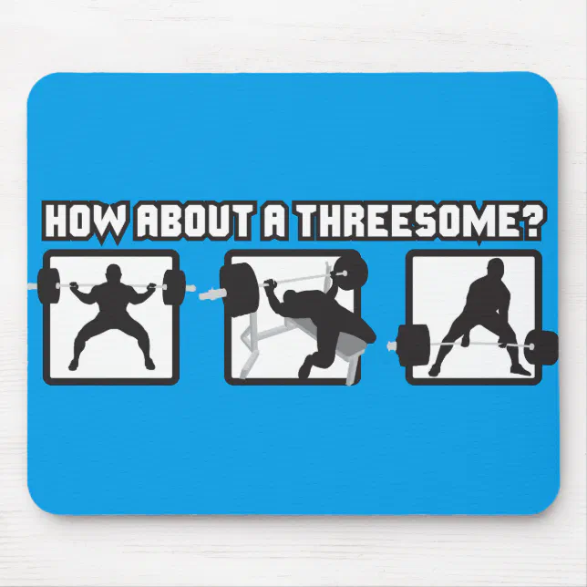"Power lifting" - Squat, Bench, Deadlift Mouse Pad | Zazzle