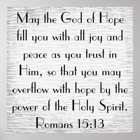 Power of the Holy Spirit bible verse poster | Zazzle.com