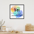 Power of yet motivational poster | Zazzle