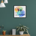 Power of yet motivational poster | Zazzle