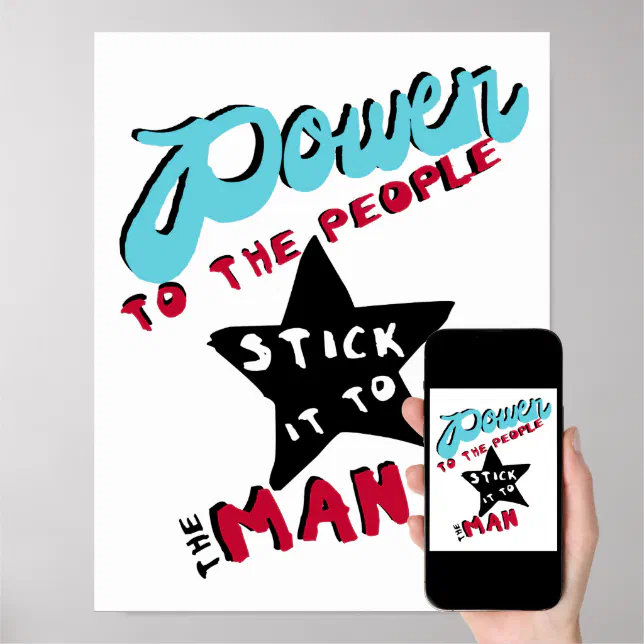 Power To The People Poster | Zazzle