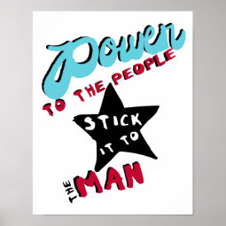 Power To The People Poster | Zazzle