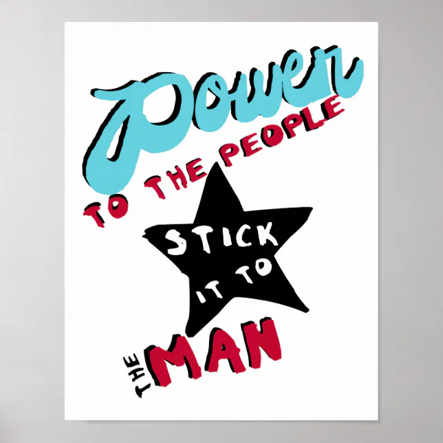Power To The People Poster | Zazzle