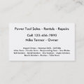 Power Tools Business Cards | Zazzle