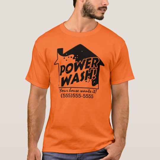 Power Wash business promotional t shirt | Zazzle.com