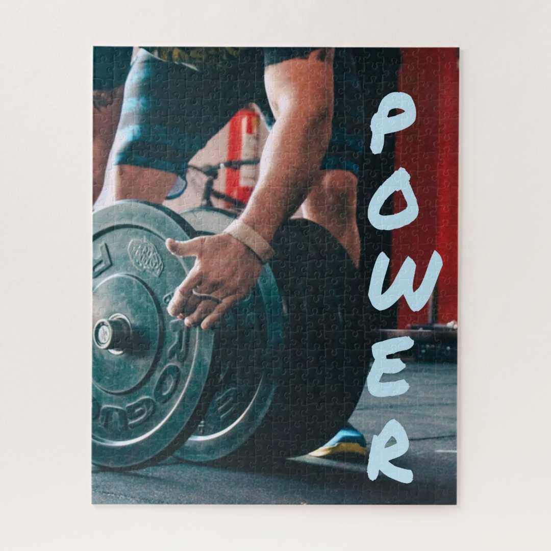 Power Weight Lifting Gym Health Jigsaw Puzzle | Zazzle