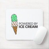 Powered by Ice Cream Mouse Pad | Zazzle