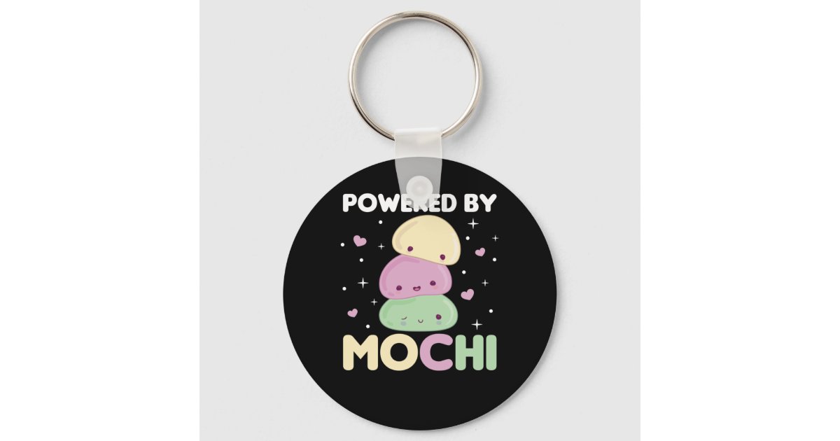 Powered By Mochi - Kawaii Mochi Ice Cream Keychain | Zazzle