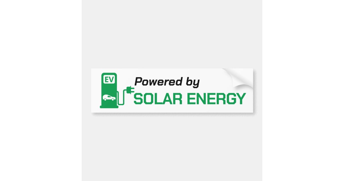 Powered by Solar Energy Bumper Stickers | Zazzle