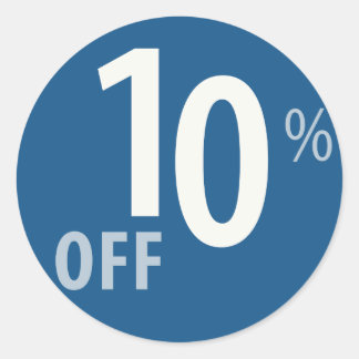 10 Percent Off Stickers | Zazzle