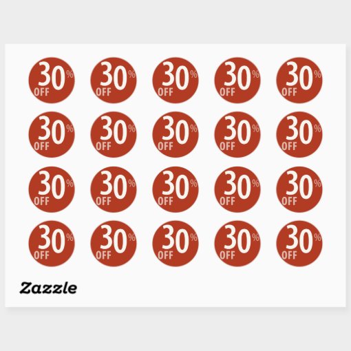 Powerful 30% OFF SALE Sign - Sticker | Zazzle