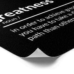 Powerful Quote to Inspire Greatness Poster | Zazzle