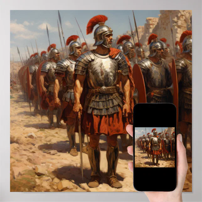 Powerful Roman Guards Poster: Defenders with Might Poster | Zazzle