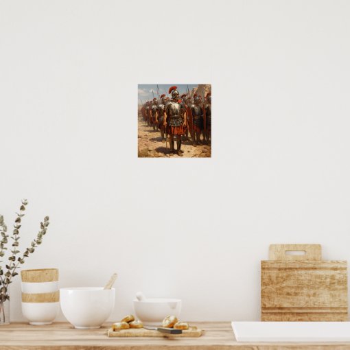 Powerful Roman Guards Poster: Defenders with Might Poster | Zazzle