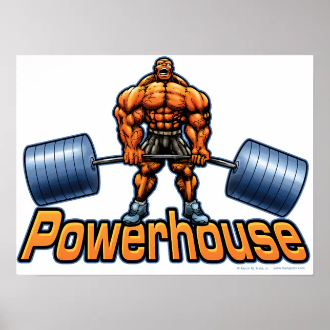 Powerhouse Deadlift Poster | Zazzle