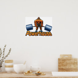 Powerhouse Deadlift Poster | Zazzle