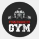Powerhouse Gym Classic Round Sticker | Zazzle