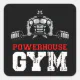 Powerhouse Gym Square Sticker | Zazzle