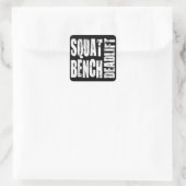 Powerlifting - Squat, Bench, Deadlift Square Sticker | Zazzle