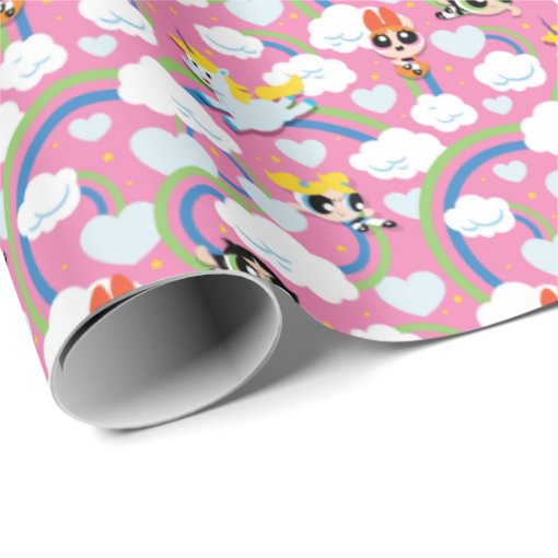 Powerpuff Girls & Donny Rainbow Pattern Wrapping Paper | Zazzle