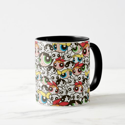 Powerpuff Girls Face Pattern Mug | Zazzle
