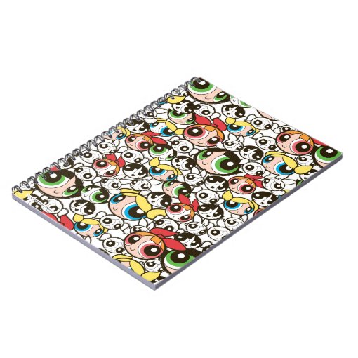Powerpuff Girls Face Pattern Notebook | Zazzle