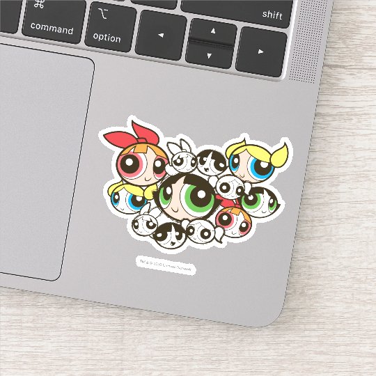 Powerpuff Girls Face Pattern Sticker | Zazzle.com