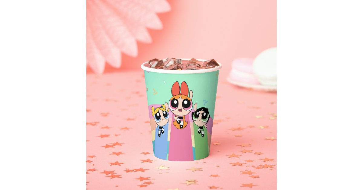 Powerpuff Girls Fly High Paper Cups | Zazzle