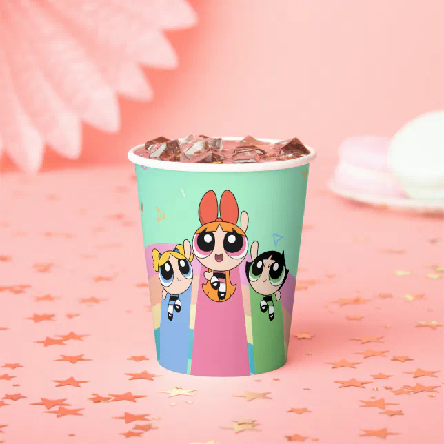 Powerpuff Girls Fly High Paper Cups | Zazzle