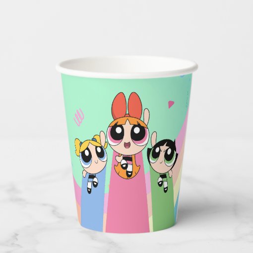 Powerpuff Girls Fly High Paper Cups | Zazzle