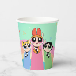Powerpuff Girls Fly High Paper Cups | Zazzle