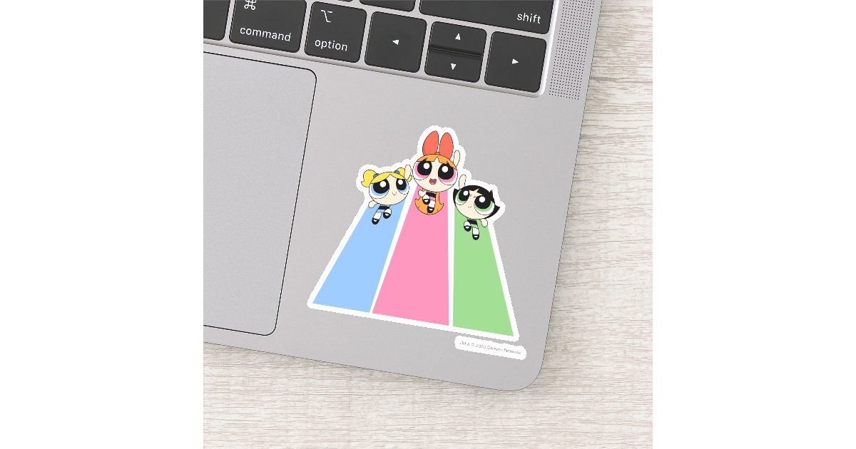 Powerpuff Girls Fly High Sticker | Zazzle