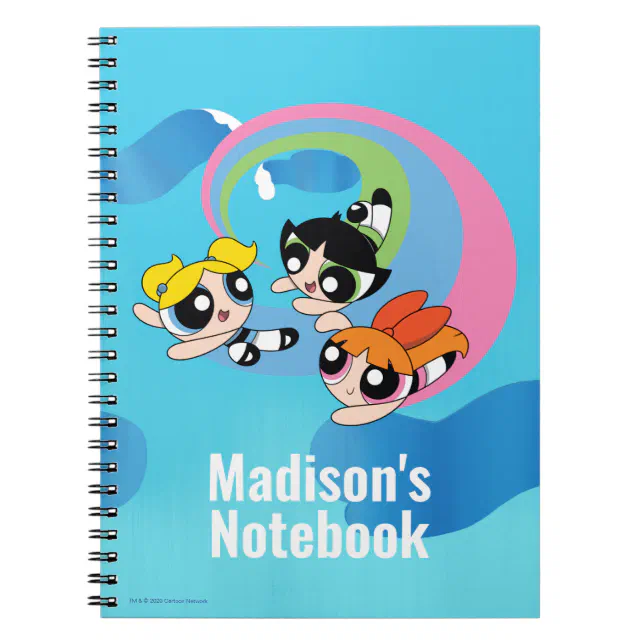 Powerpuff Girls Fly Through The Sky Notebook | Zazzle