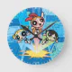 Powerpuff Girls Launch Into The Air Round Clock | Zazzle