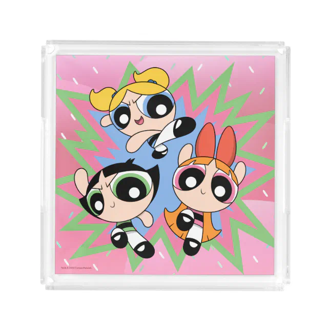 Powerpuff Girls Powfactor Acrylic Tray | Zazzle