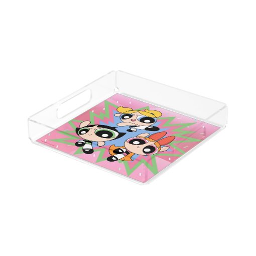 Powerpuff Girls Powfactor Acrylic Tray | Zazzle
